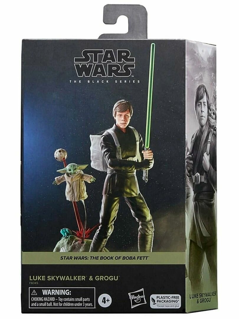 Фигурка Звездные войны Черная серия с аксессуарами - Luke Skywalker & Grogu 15 смФигурка