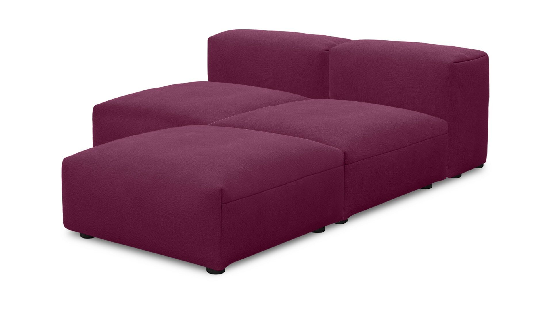 Угловой диван Фиджи малый (Еврокнижка) Vivaldi 35 NEW 168x210x62 см, темно-бордовый Велюр, еврокнижка Дом мебели для вас
