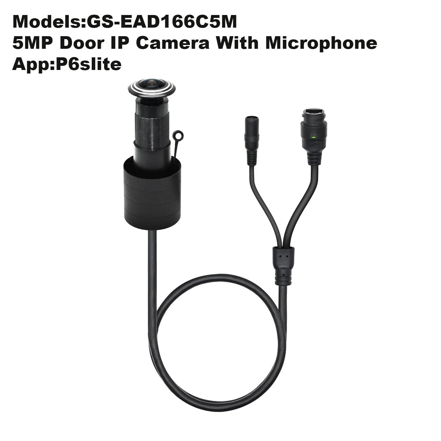 Мини-видеоглазок дверной PSEVDSP 5Мп 5MP Audio Mic