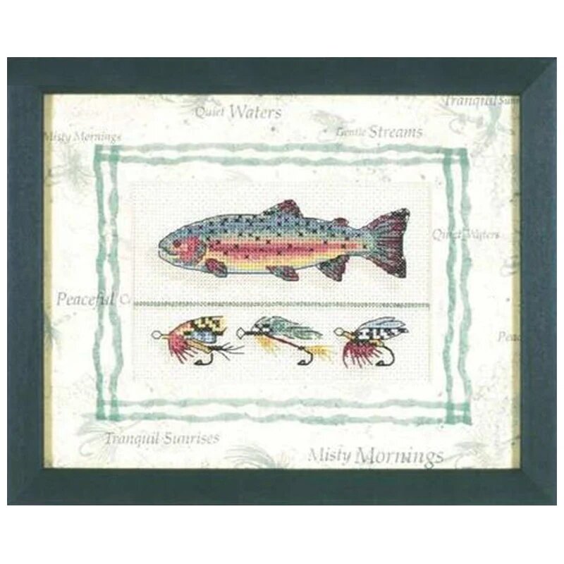 Набор для вышивки крестом Amishop Lovely Тропическая рыба 16CT unprint canvas