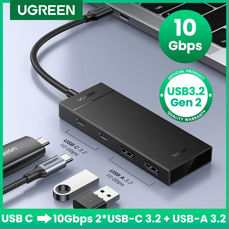 UGREEN USB C HUB 4 порта — фото 1