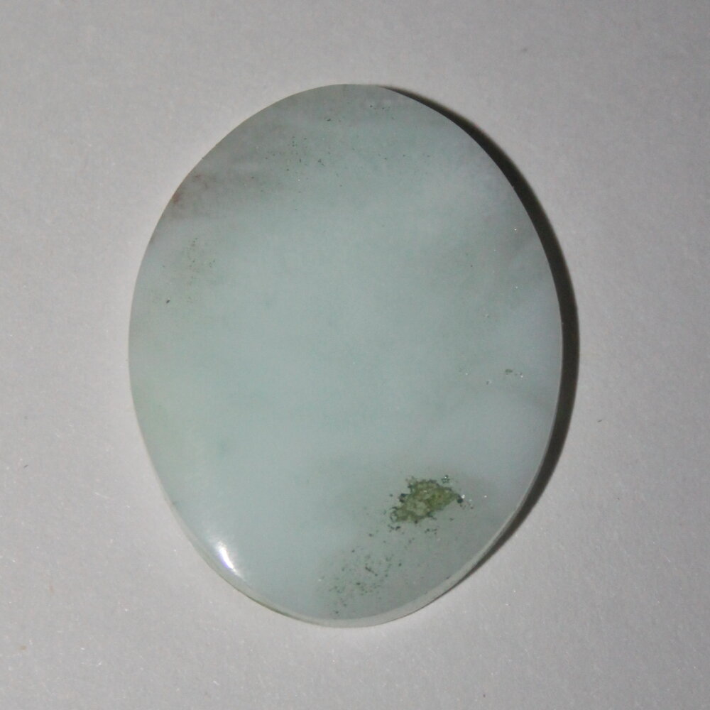 Хризоопал кабошон, натуральный камень, 27х22х3 мм, Урал, "True Stones"