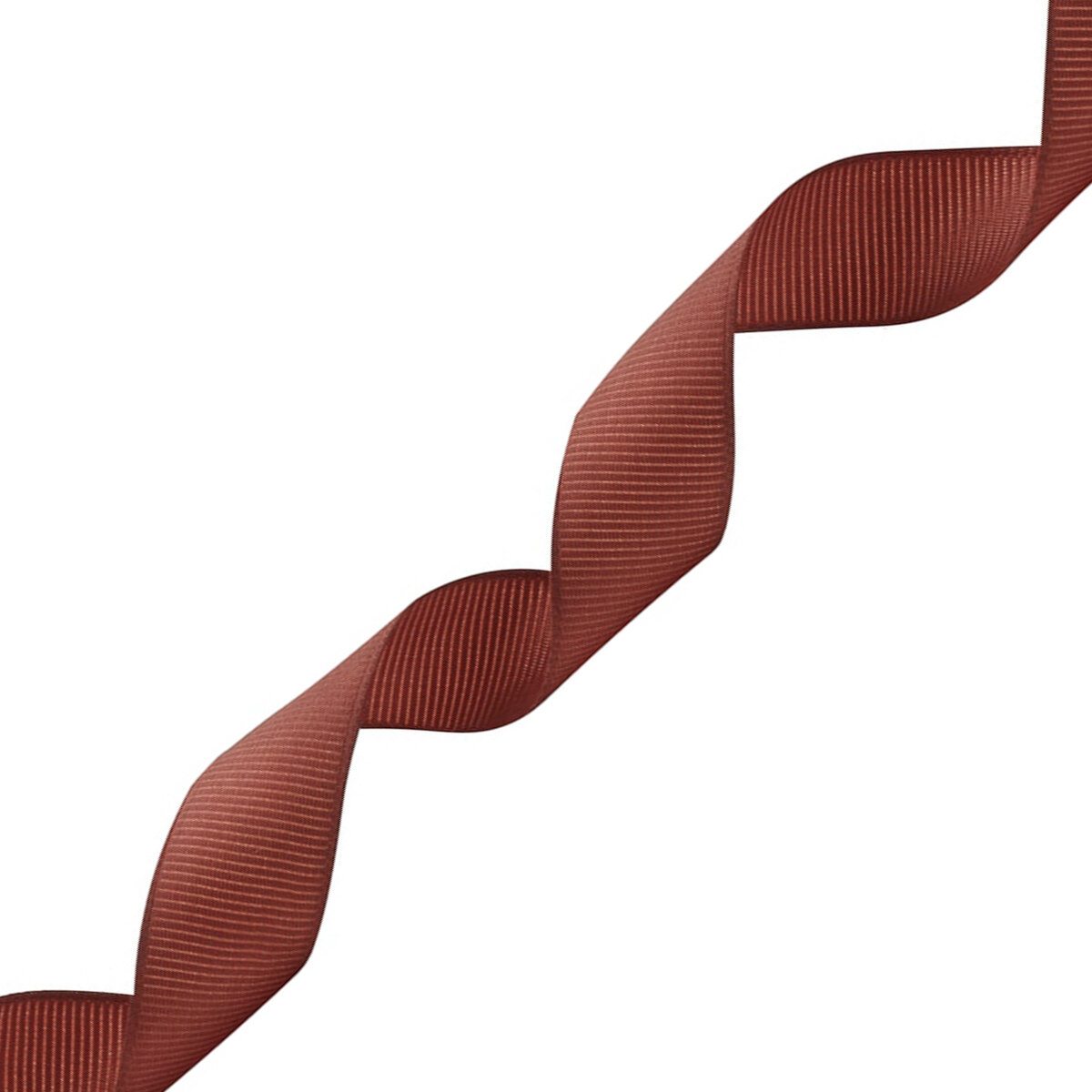 Лента репсовая декоративная Айрис, 2см*18,28м, полиэстер (074 коричневый)