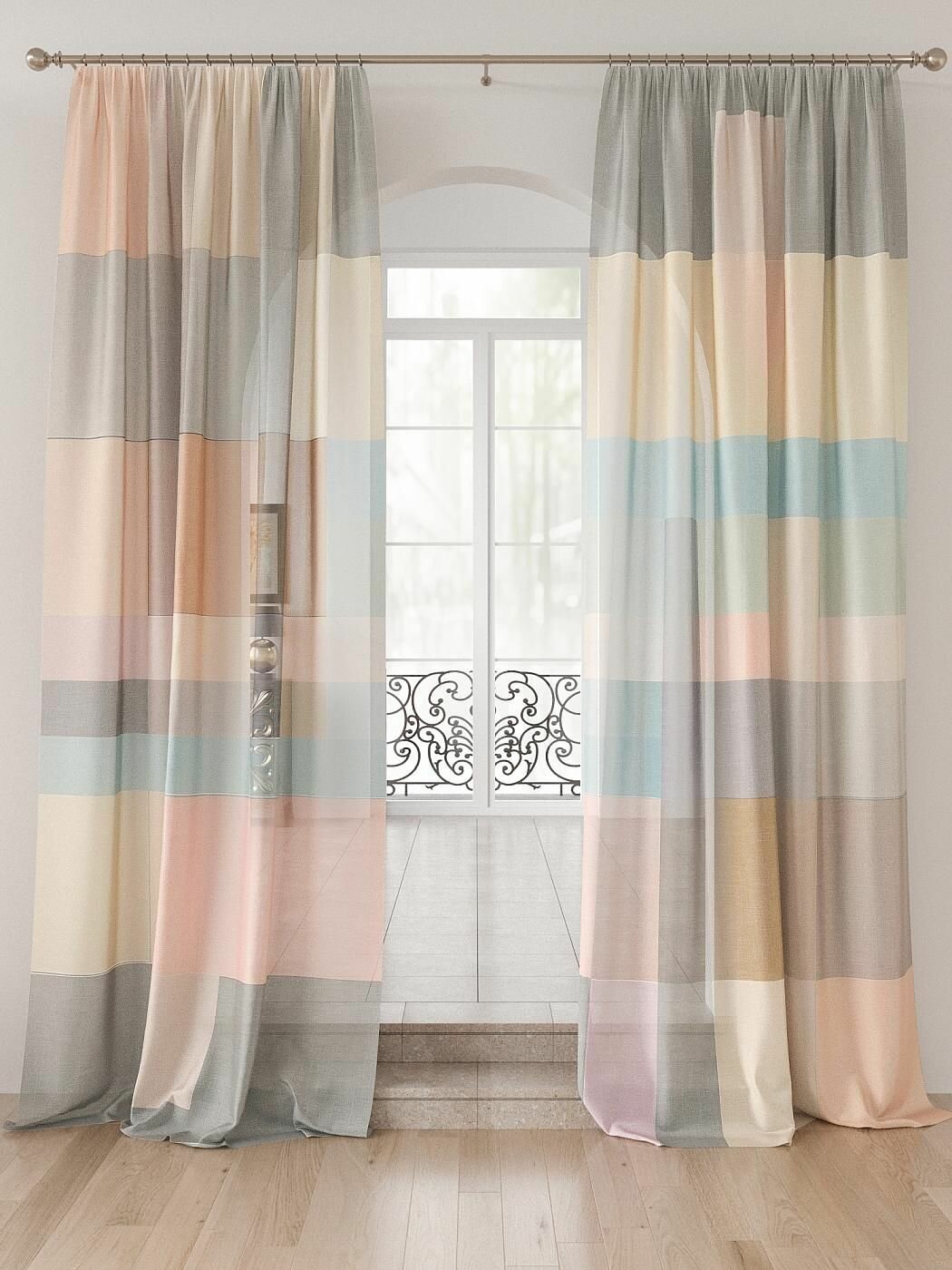 Тюль для комнаты Comfy Way / Вуаль 150х230 см / Лоуна - 148