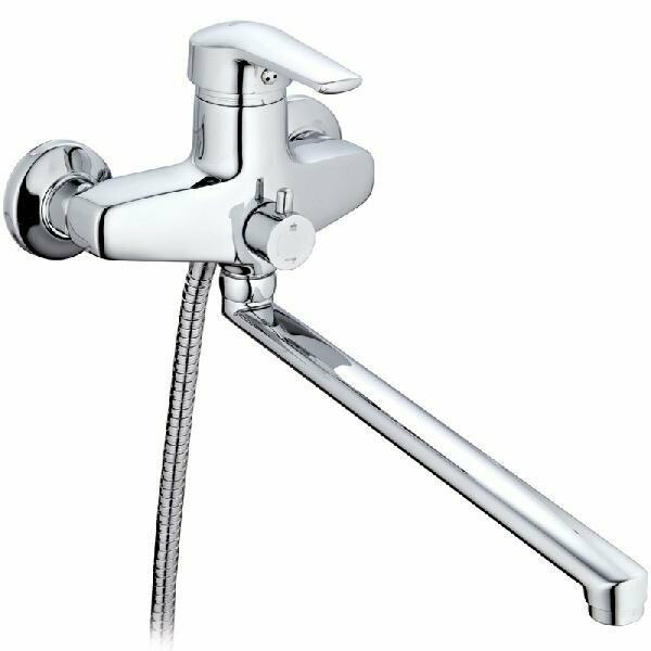 Смеситель для ванны с душем G.LAUF LWZ7-A182 (D40; длинный плоский излив, переключение в корпусе)