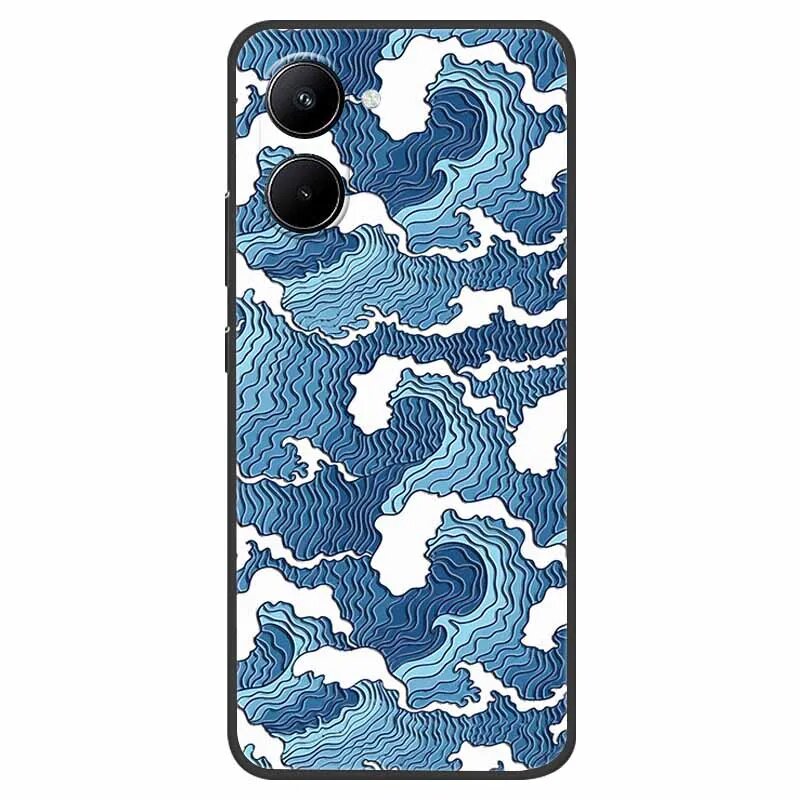 Для Realme 10 чехол Realme10 4G 2022 3D рельефный тисненый чехол для телефона 36, Realme 10 4G