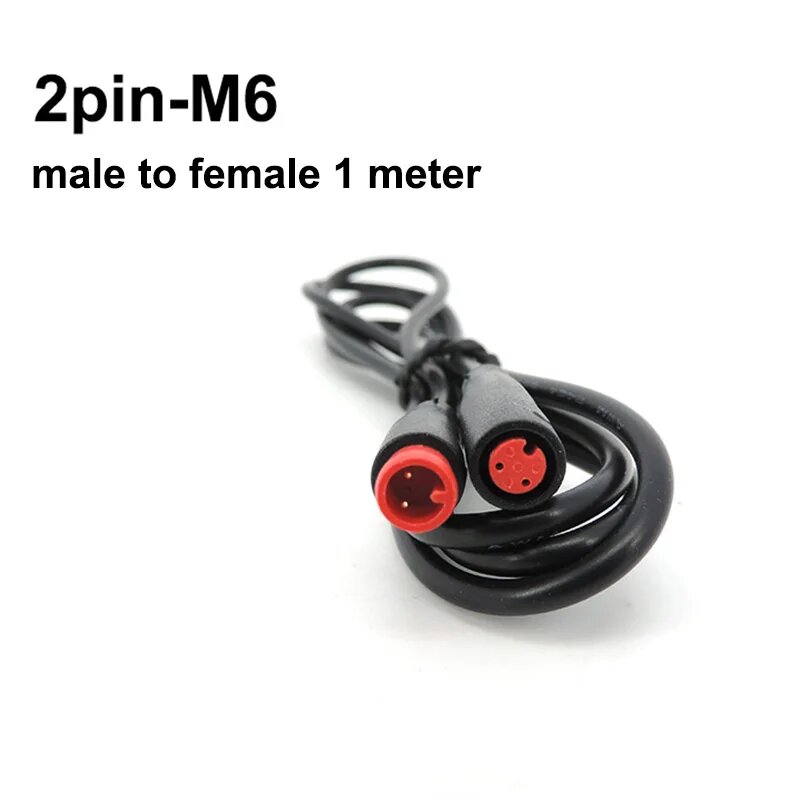 Водонепроницаемый электрический разъем M6 6мм 2 3 4 5 Pin для скутеров 2pin male to female