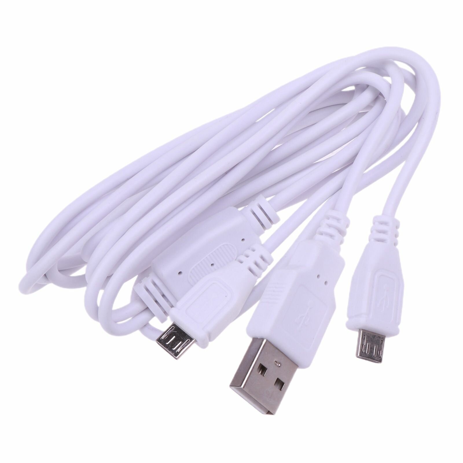 USB-концентратор, USB на двойной Micro USB мужской зарядный кабель - 2м, 1 шт