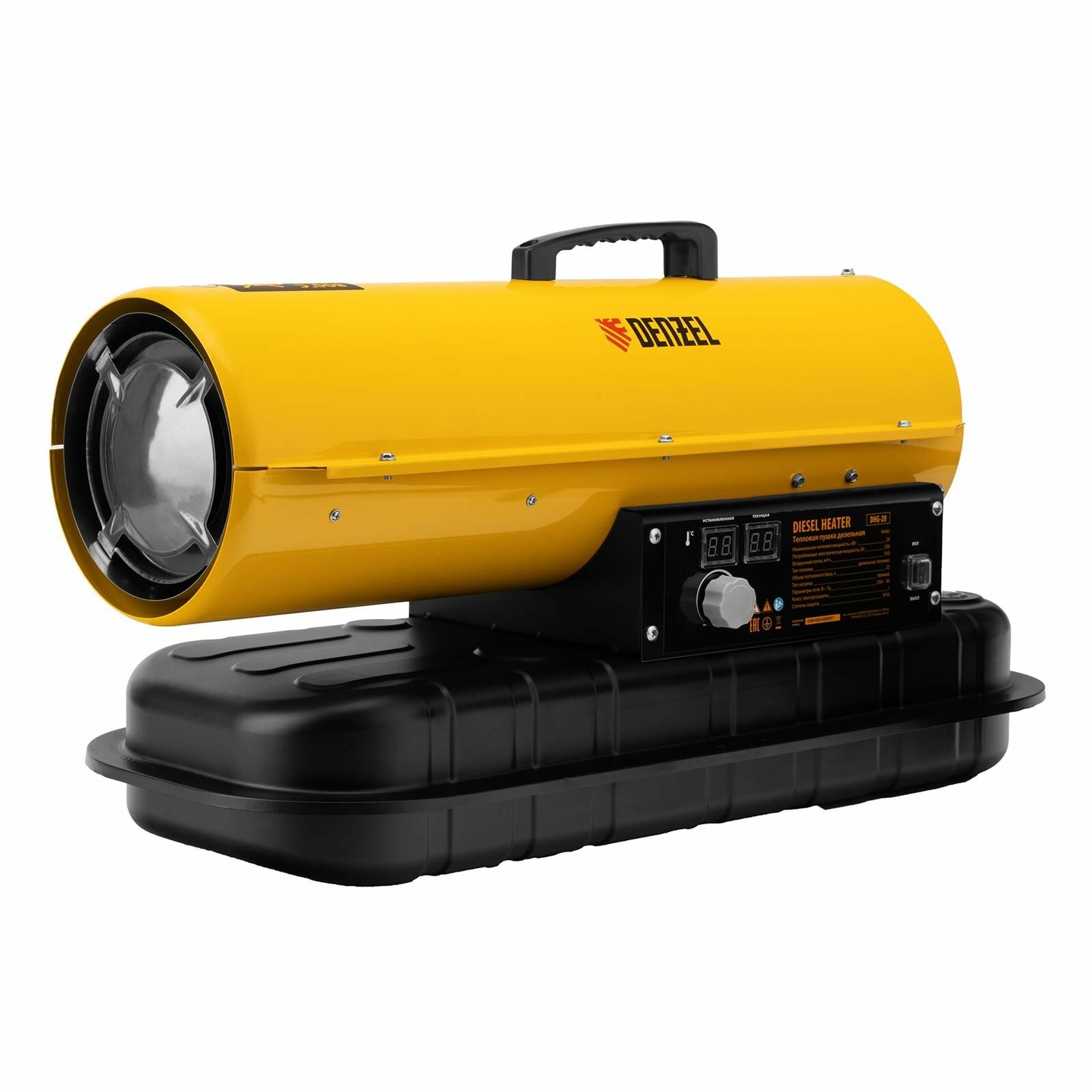 Дизельная тепловая пушка, 20 кВт, 500 м3/ч, прямой нагрев