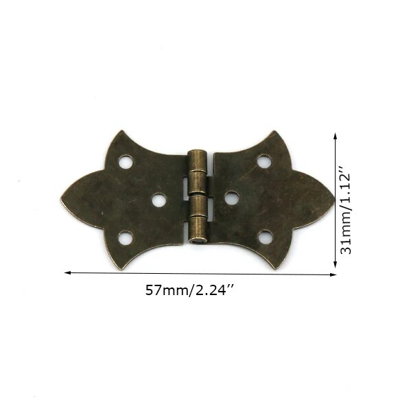 Мебельные петли KUNGSPHAN, старинные, железные, 4 шт Bronze