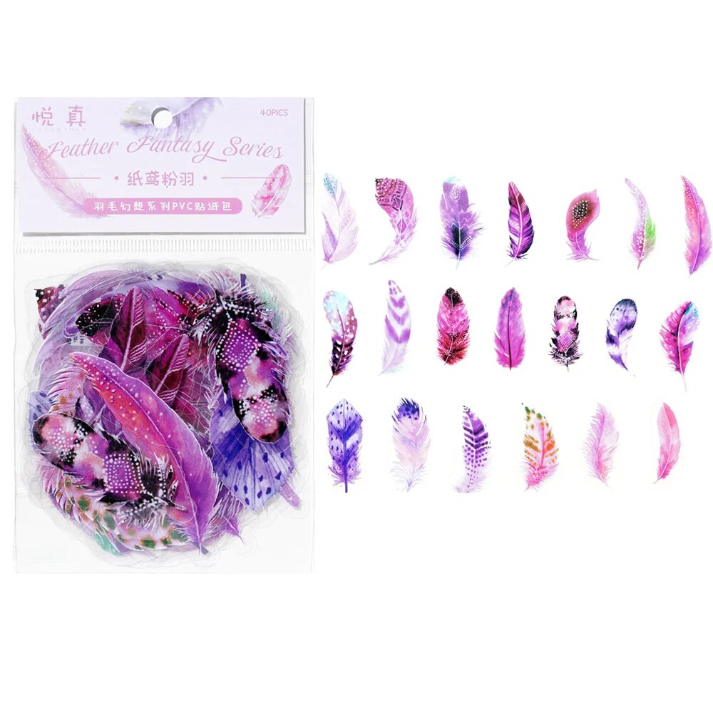 Декоративные перья из ПВХ St.kunkka 40 шт. Style 06