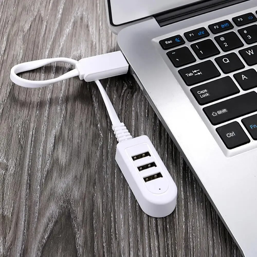USB-концентратор 3 в 1, белый — фото 1