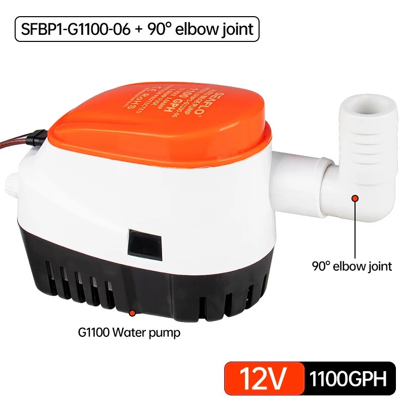 SEAFLO Погружной дренажный насос 12В 12v1100andJoint