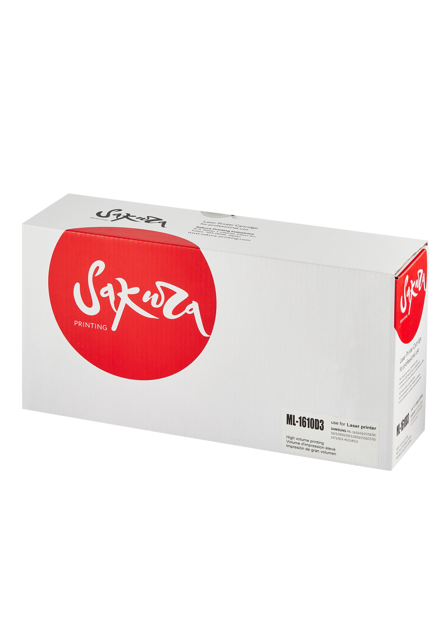 Картридж Sakura ML1610D3 для Samsung ML-1610/ML-1615/ML-2010/ML-2015, черный, 3000 к.