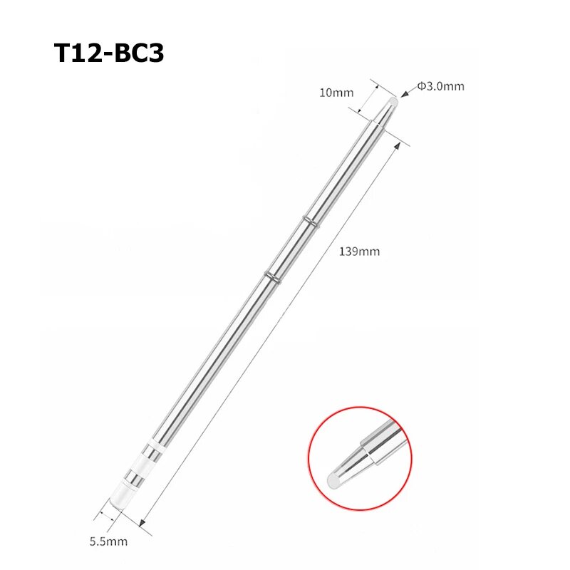 Наконечники для паяльника T12, Цвет: T12-BC3