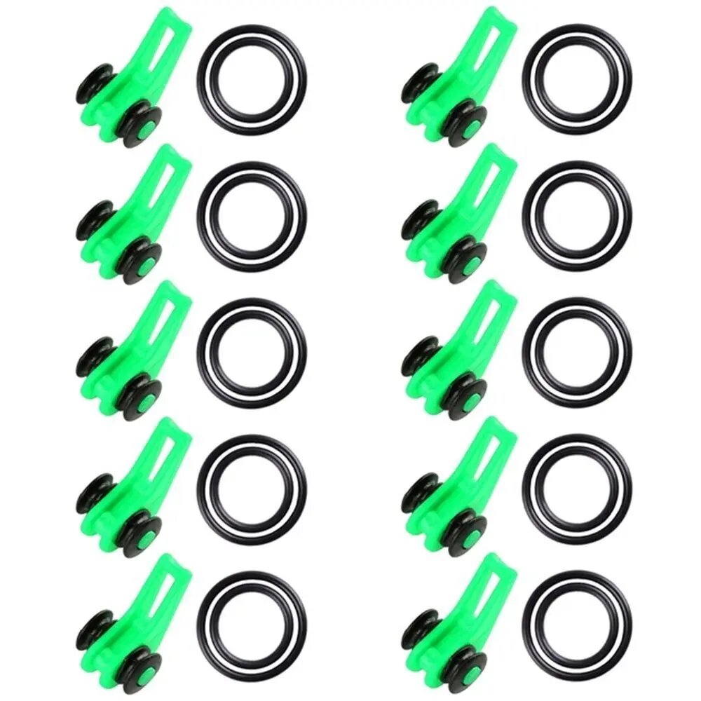 BLACKON держатели крючков для рыбалки 10 шт Зеленый, green