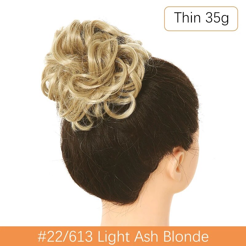 Синтетический шиньон Light Ash Blonde #22/613