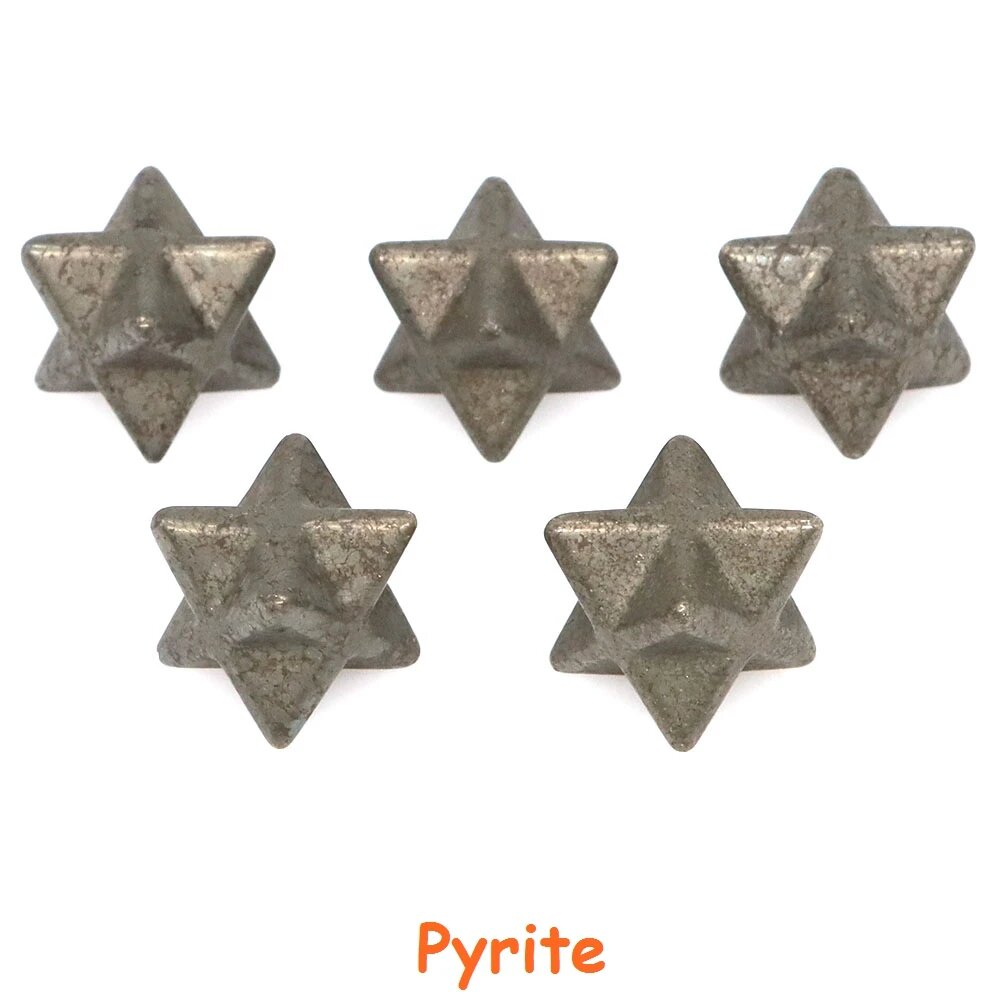 Кристаллы Меркаба Звезды Рейки, набор из 1 штуки 1 PC, Pyrite