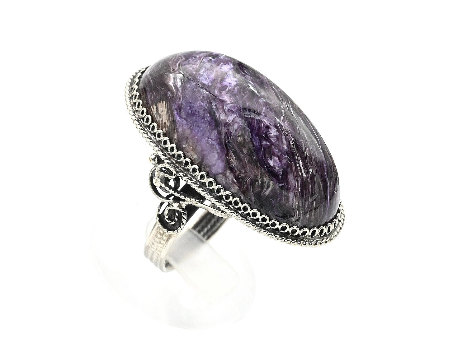 Кольцо, чароит