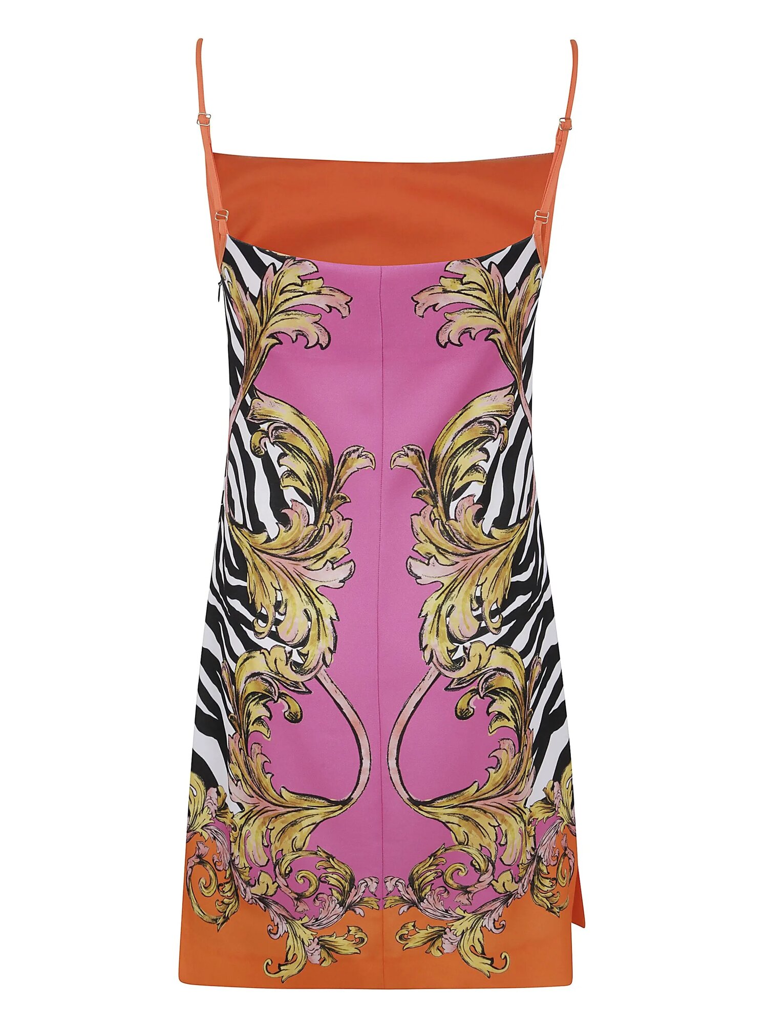 Платье Versace Jeans Couture Outline Barocco, размер 36, коралловый/розовый — фото 1