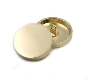 Металлические пуговицы 23 мм, Light gold, 10 шт.