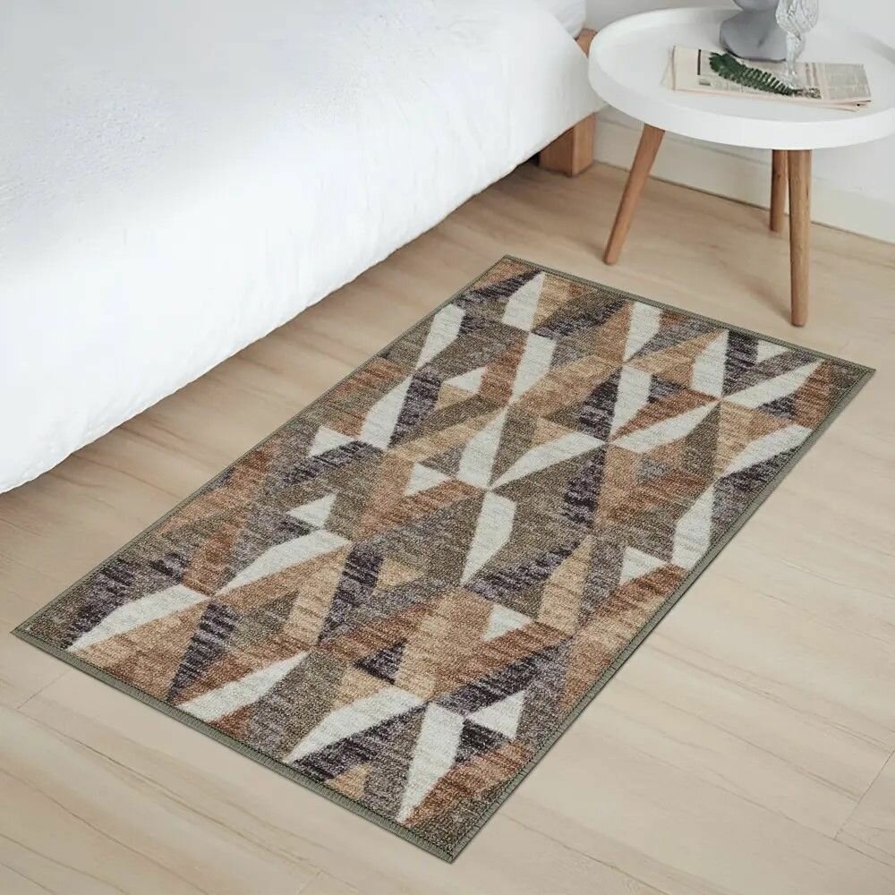 Коврик Cleopatra "Нью Соса", противоскользящий, для ванной и туалета, нейлон, 80х200 см, серый