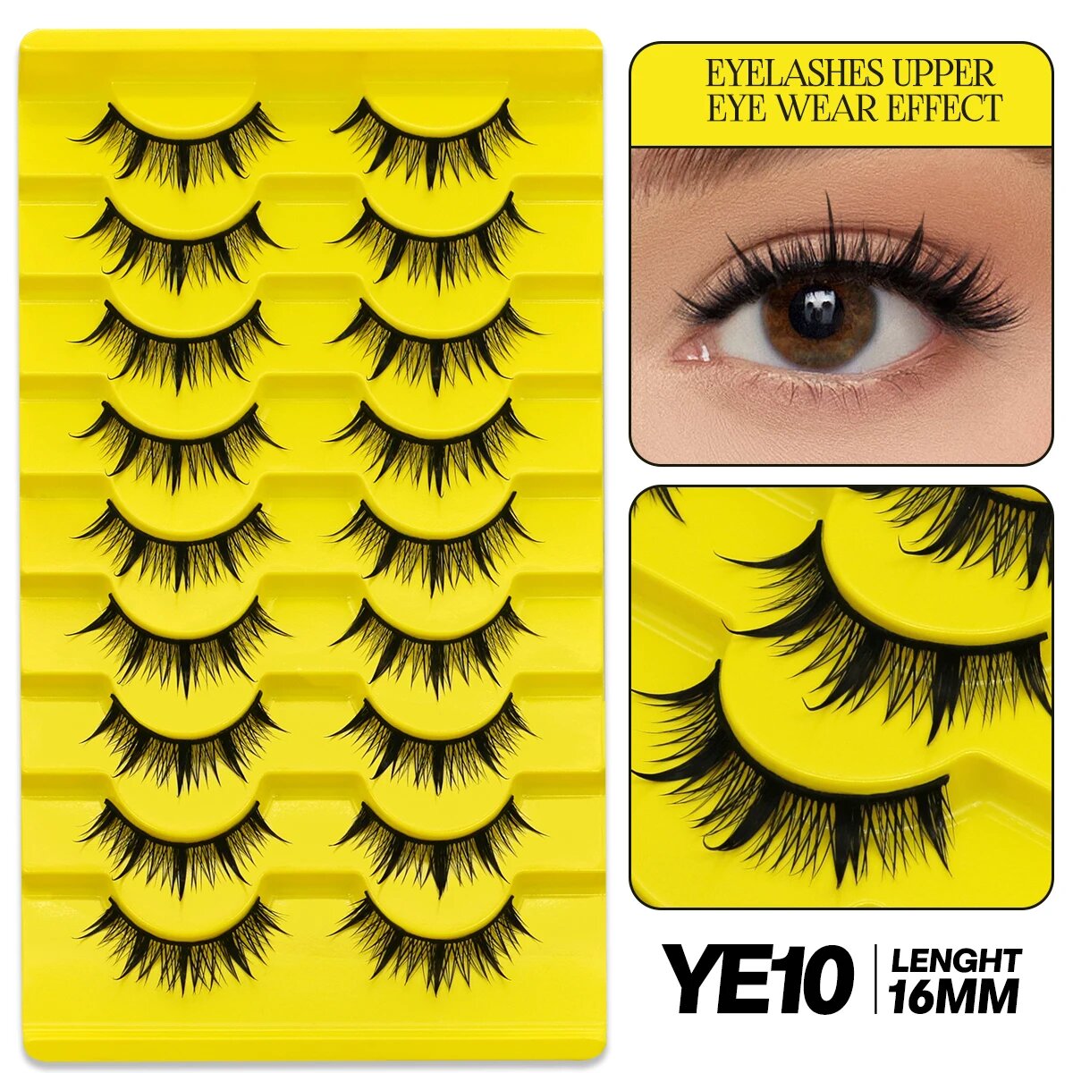 GROINNEYA Манга ресница 5/7/9 пар 9 pairs-YE10
