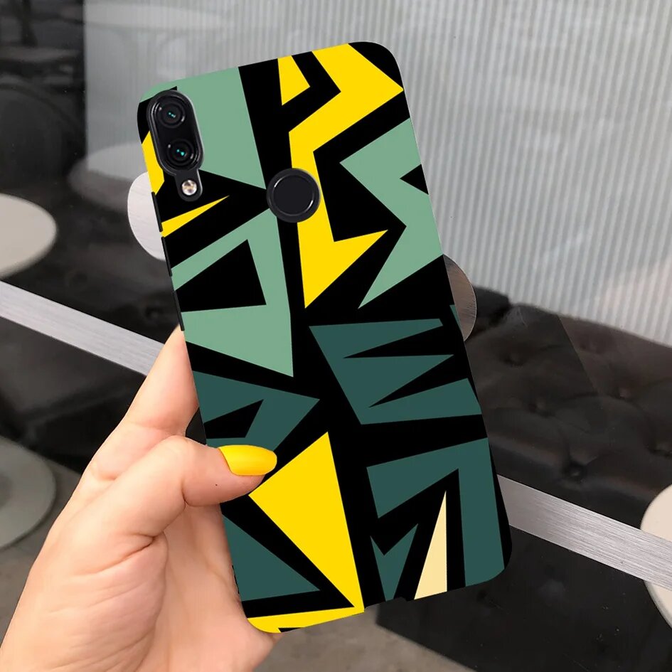 Чехол для телефона Xiaomi Redmi Note 7 Pro, чехол для телефона Redmi Note 7 Pro, мягкий чехол с цветной росписью и цветком для Xiaomi Redmi 7 Note 7 Pro Hoesje