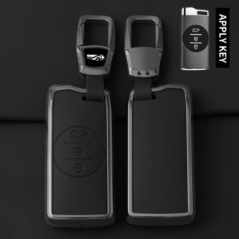 Металлический Кожаный Чехол Для Ключей Для Chery Tiggo 7 Pro 8 Pro Exeed Tiggo 2 3x Arrizo 5 Pro Gx 5x EQ7 Tiggo 4 С Защитным.