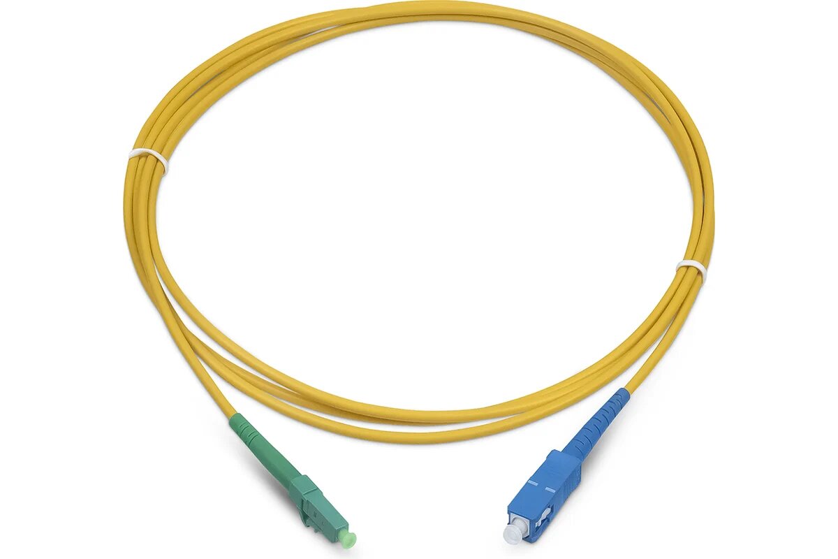 Cabeus Шнур оптический simplex sc/apc-lc/upc 9/125 sm 2м lszh FOP(s)-9-SC/APC-LC/UPC-2m