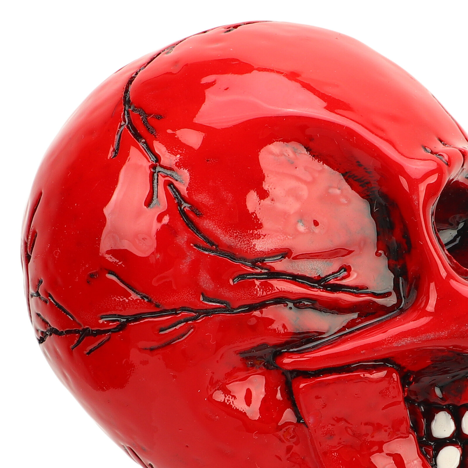 Ручка переключения передач с черепом, красная универсальная ручка переключения передач из смолы с головой черепа, ручка переключения передач, ручной рычаг для автомобилей