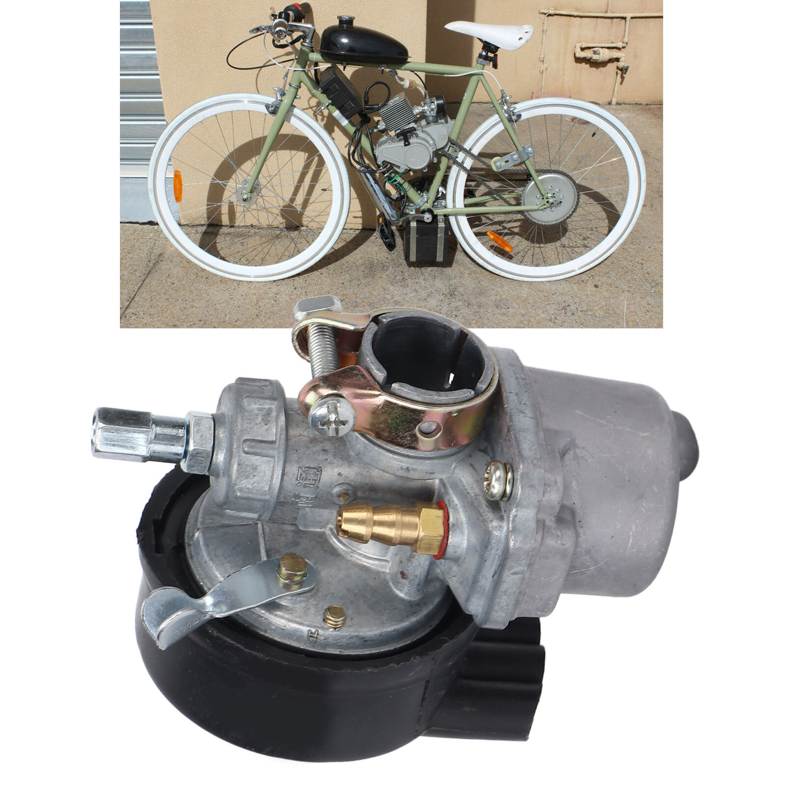 Карбюратор в сборе для 49cc 50cc 60cc 66cc 80cc 2-тактный мотоцикл для бездорожья, моторизованный велосипед
