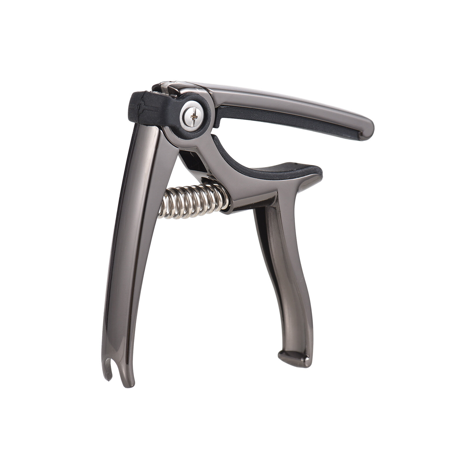 Универсальный каподастр для гитары 4-в-1 с функцией быстрой смены, кусачками для струн, держателем медиатора, аксессуарами для быстрой замены, легкий и прочный, подходит для укулеле, банджо, мандолины и бас-гитары.