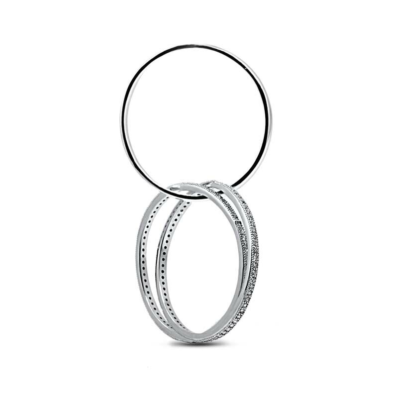 Подвеска, серебро, 925 проба, фианит