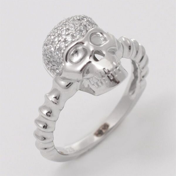 Кольцо тонкое, серебро, 925 проба, фианит