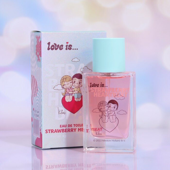 Туалетная вода Понти Парфюм Love is strawberry heartbeat, с феромонами, для женщин, 50 мл