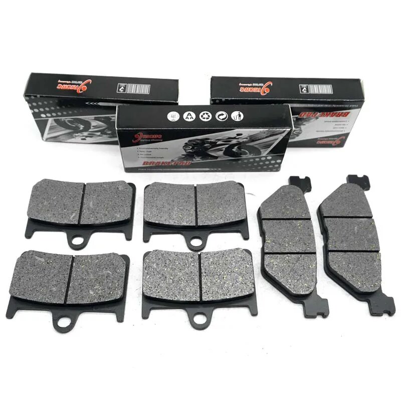 Комплект передних и задних тормозных колодок для мотоцикла YAMAHA TDM900 Non ABS 2002-2015 Whole Set