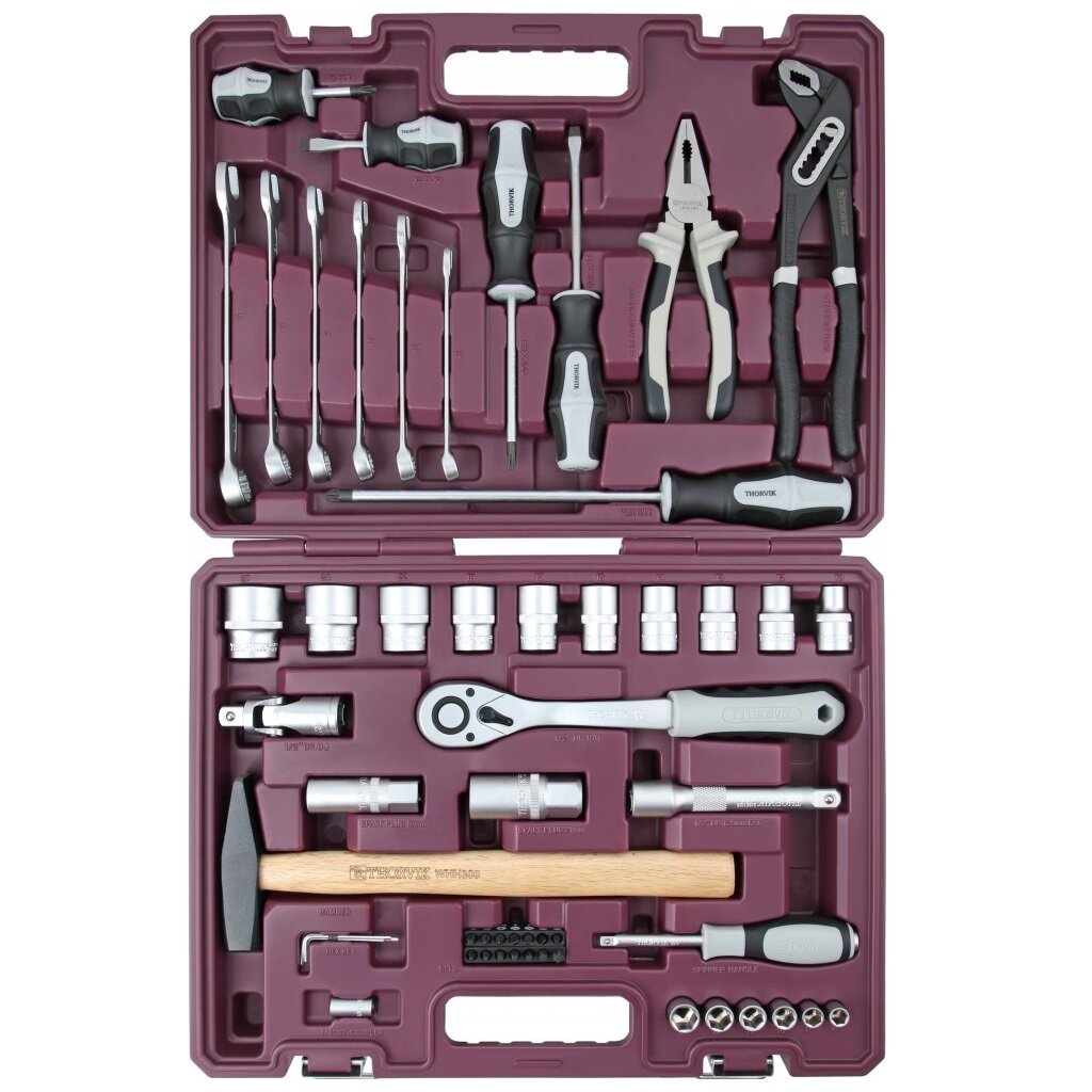 Thorvik Набор инструмента универсальный 1/4", 1/2"DR, 56 предметов, TS056 TS056