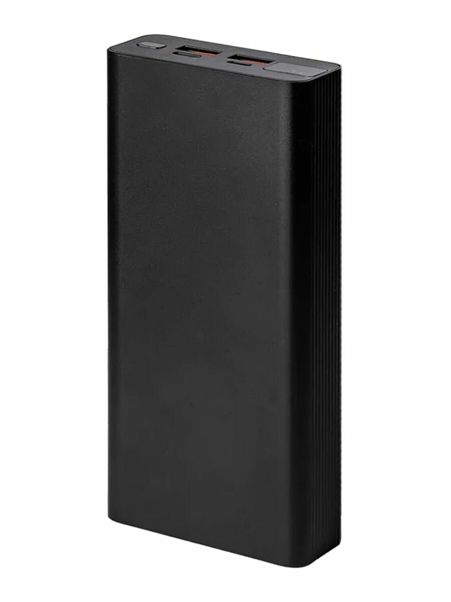 Универсальный аккумулятор Iron line 20 (20000 мАч), металл, черный