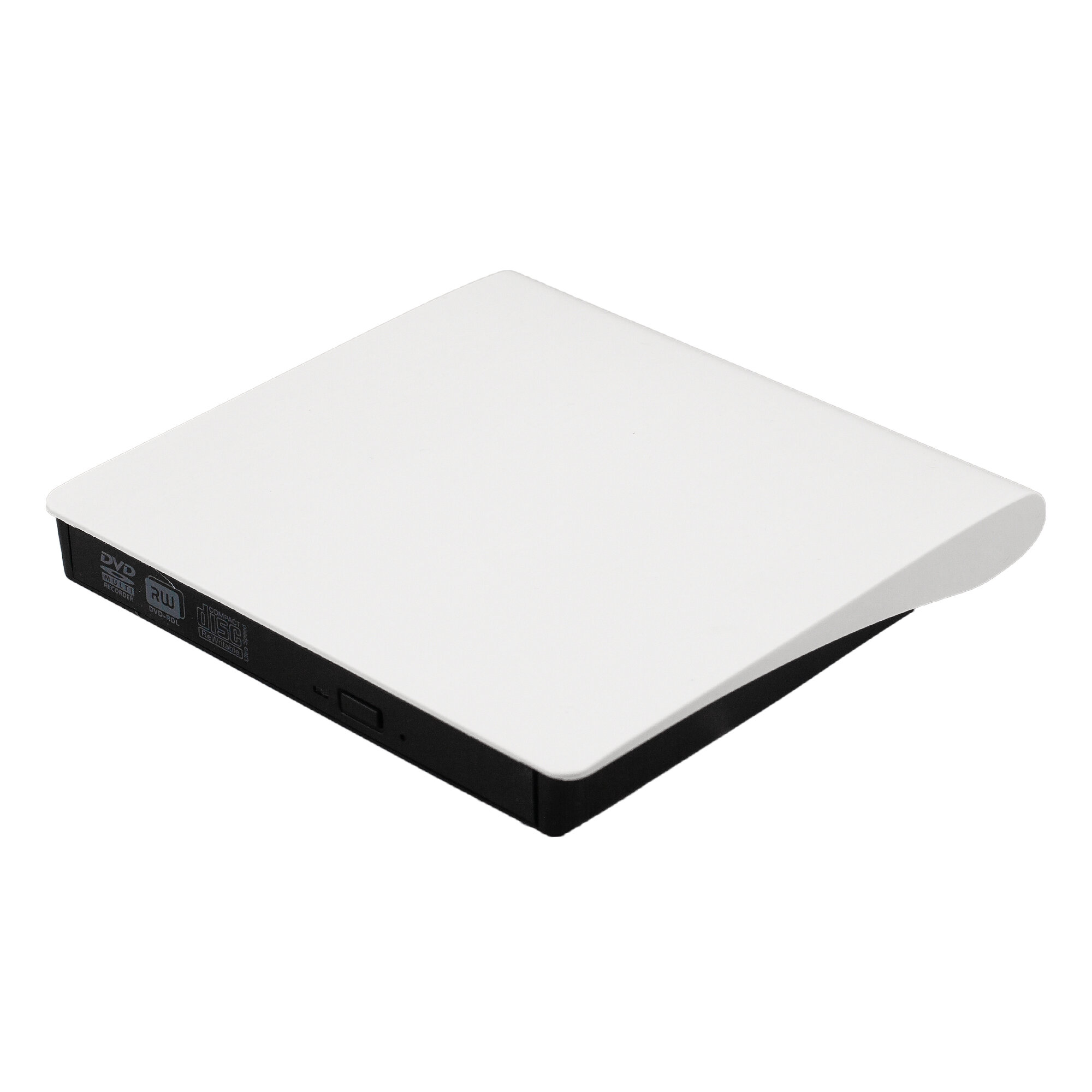 Внешний дисковод DVD - USB изогнутый белый