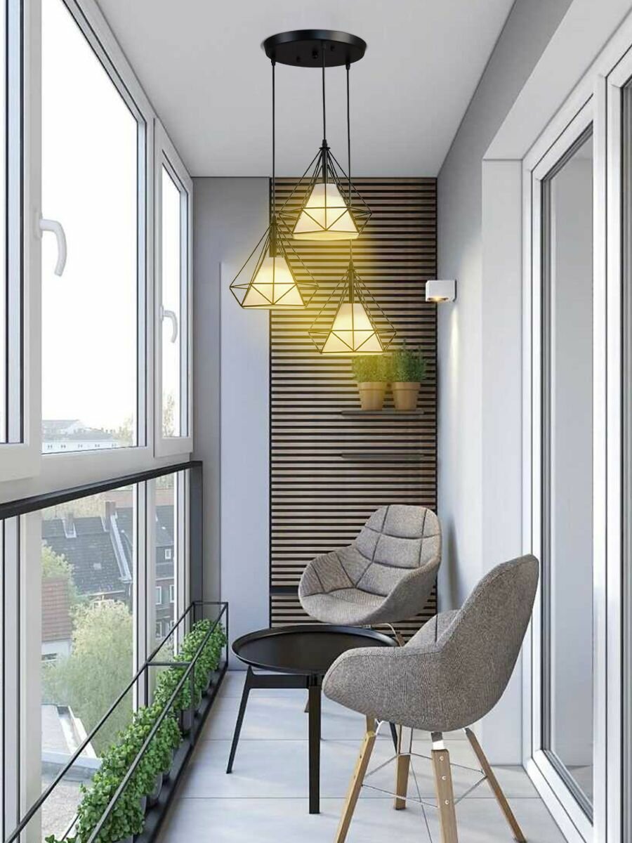 Люстра потолочная светодиодная с пультом ДУ - светильник