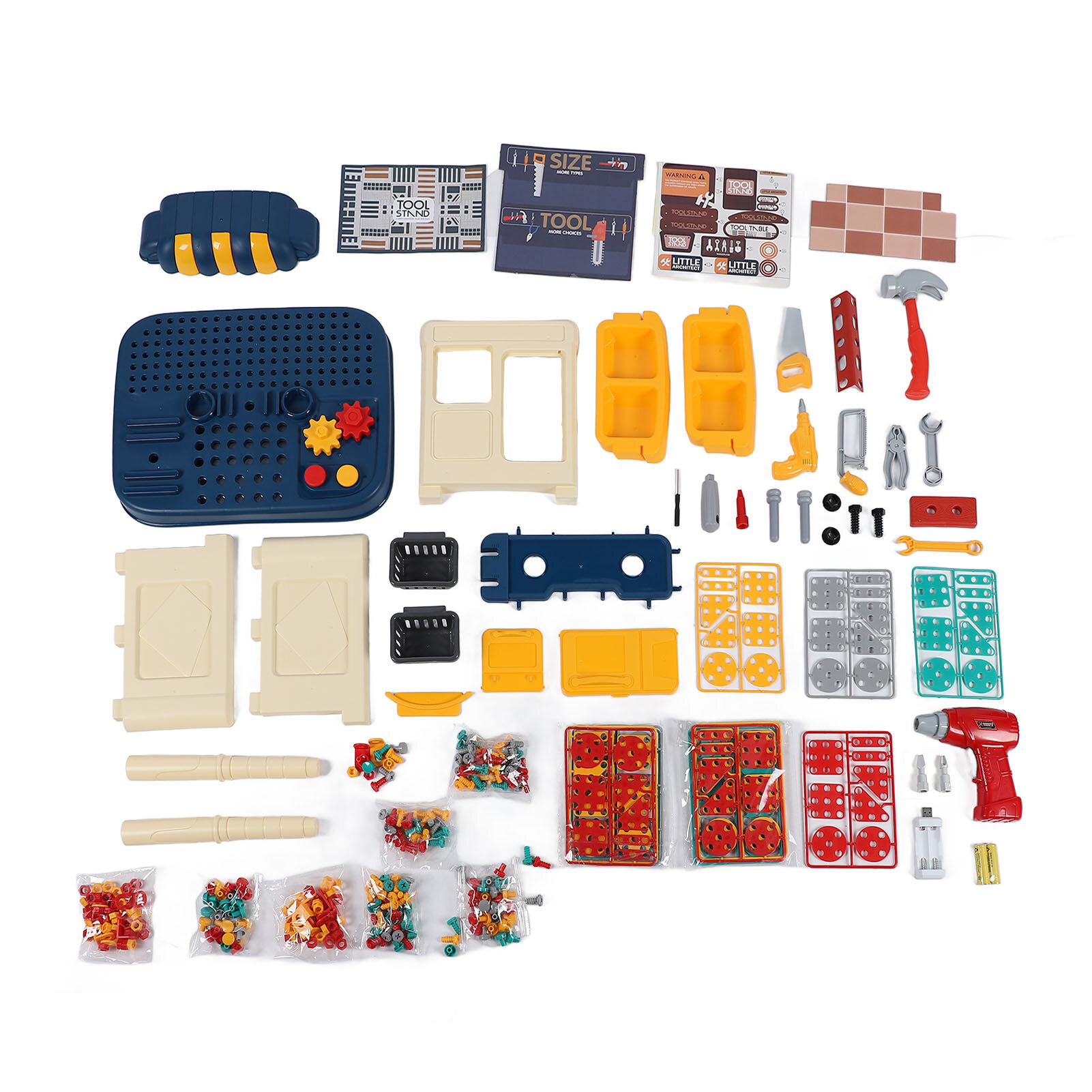 Детский набор игрушечных инструментов с отверткой для интерактивного обучения мальчиков от 3 лет
