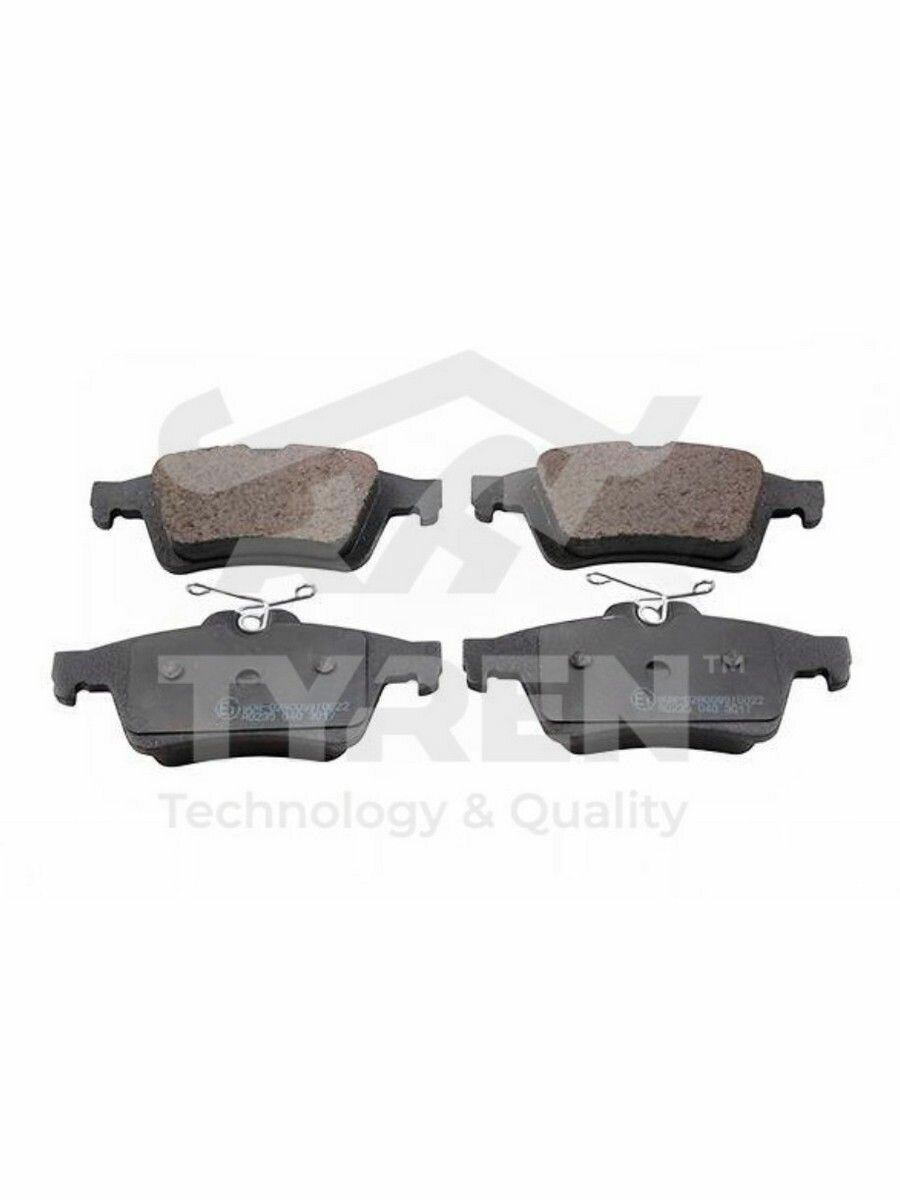 Колодки тормозные дисковые задние для а/м FORD Focus, C-Max; VOLVO C30, Tyren TYR1213741