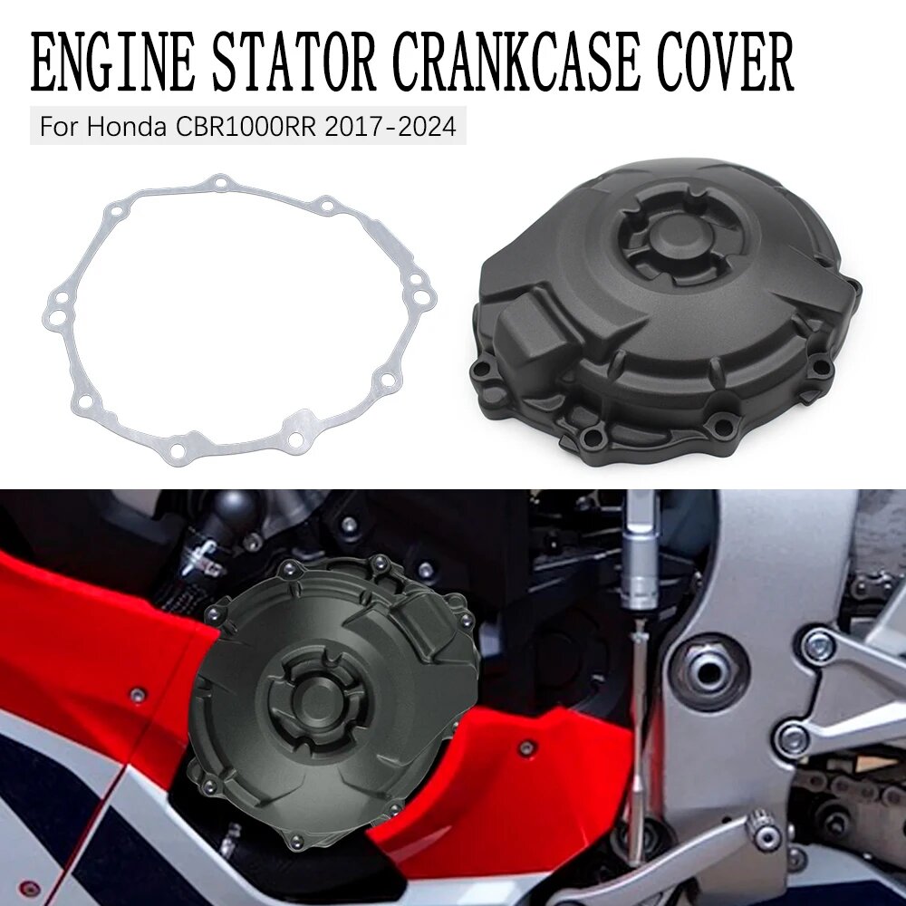 Черный статор двигателя мотоцикла, крышка картера для Honda CBR1000RR 2017 2018 2019 2020 2021 2022 2023 2024