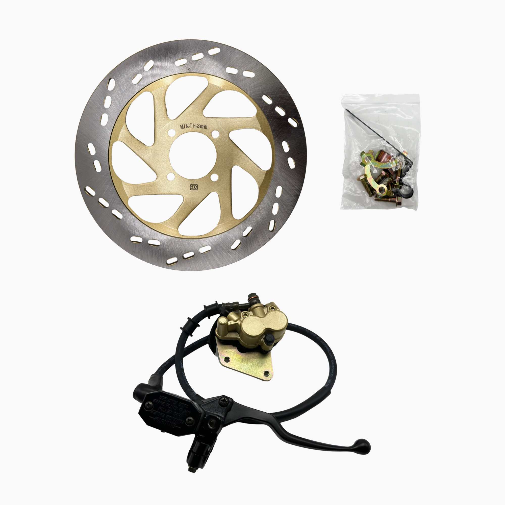 Тормоз дисковый передний в сборе на мотоцикл Stels Delta 200, Racer RC200-C5B Magnum