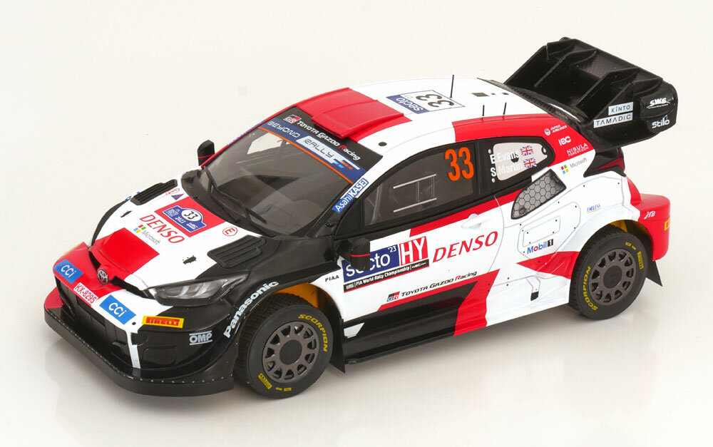 Модель коллекционная IXO Toyota gr yaris rally 1 hybrid winner rally finland 2023