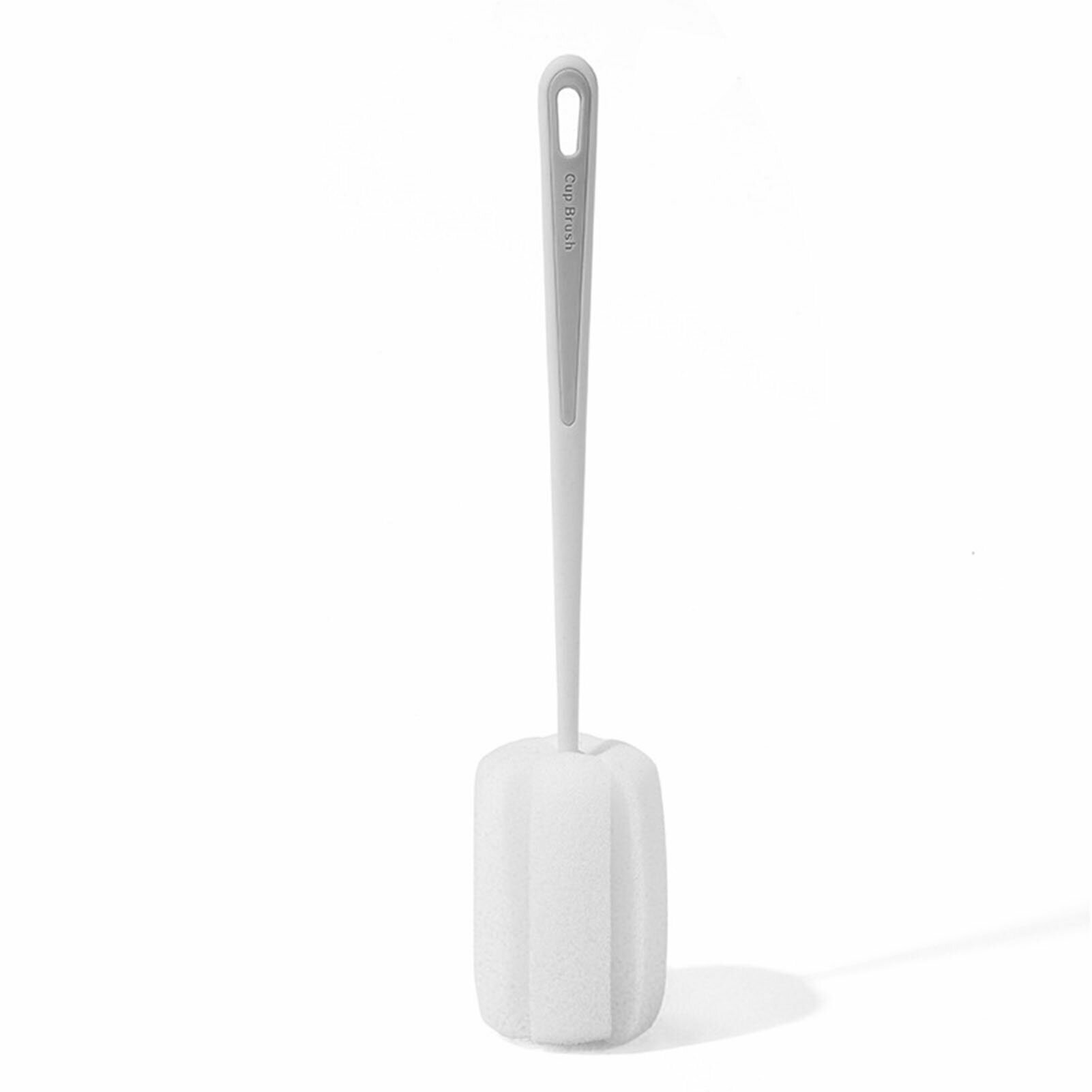 Грубчатая бутылка с длинной ручкой 360 ° Очистка эластичные гибкие висящие отверстия Конструкция мягкая губчатая бутылка чистка бутылочки щетки