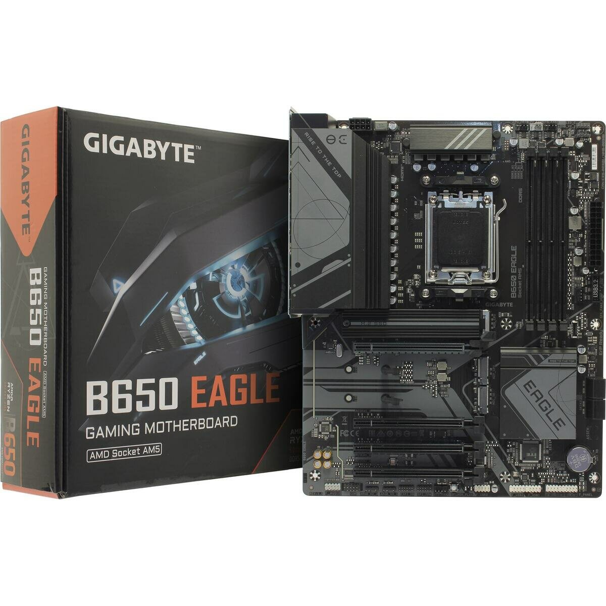 GIGABYTE B650 EAGLE Rev1.0/1.2 (RTL) AM5 4xPCI-E HDMI+DP GbLAN SATA RAID ATX 4DDR5