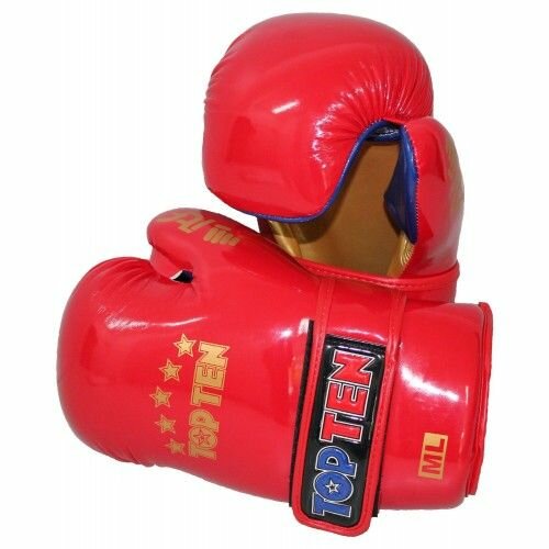 Перчатки для тхэквондо ITF TOP TEN RED Glossy size L