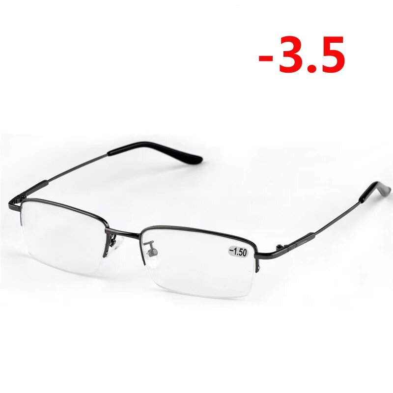 Полурамные очки для близорукости -3.5, Myopia 350